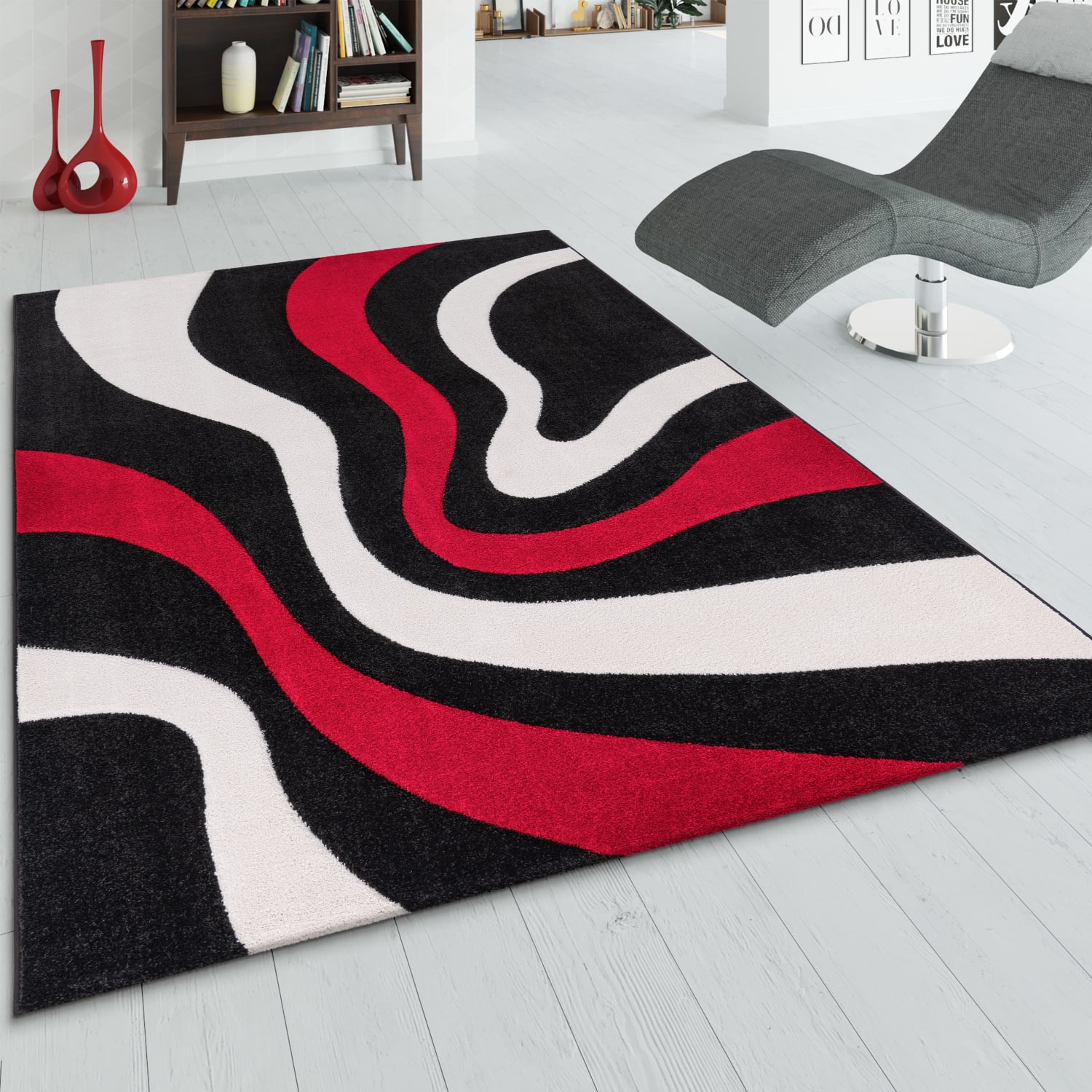 Moderner-teppich Diamond | Rot | 200x290 cm | 10-9-7-10|8
