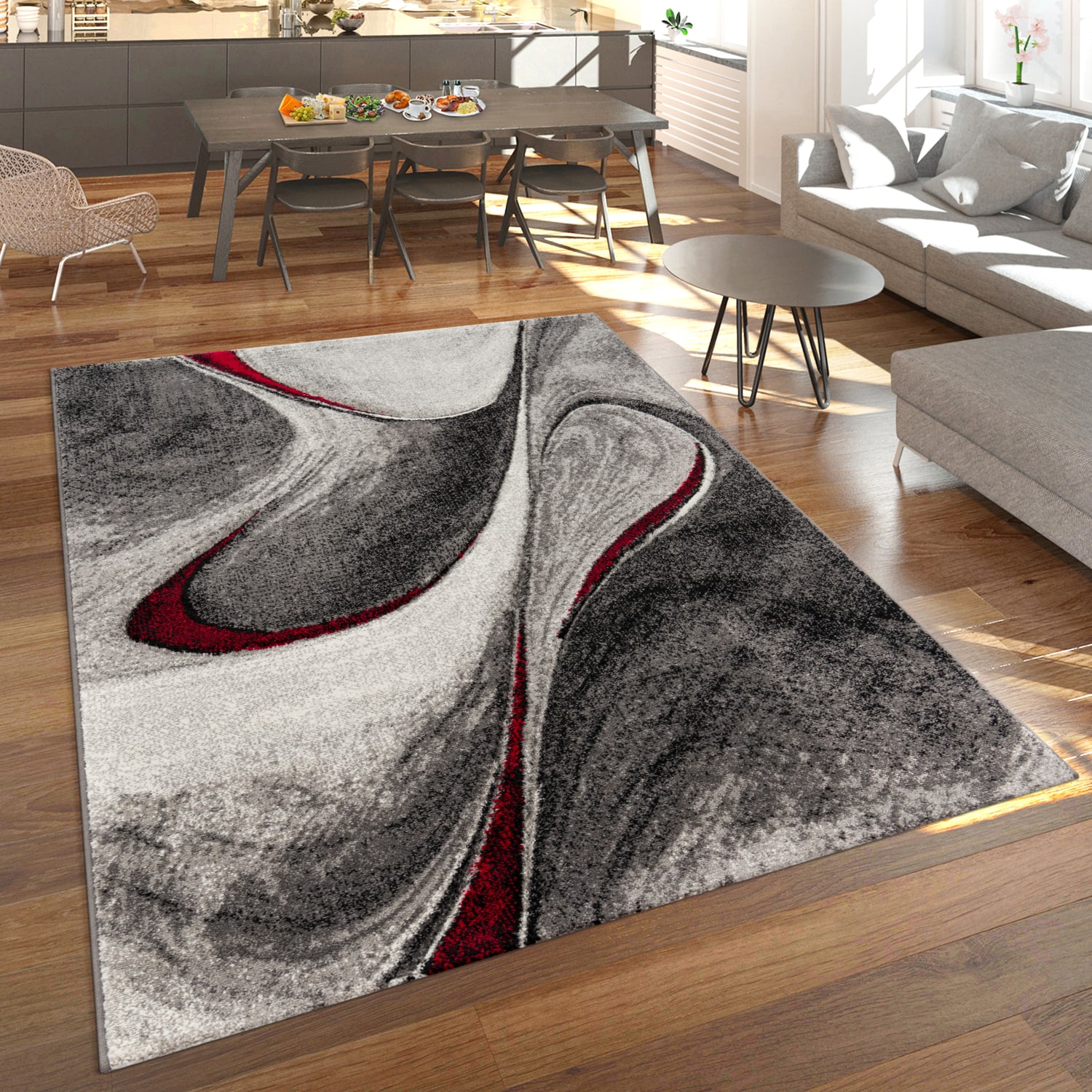 Moderner-teppich Brilliance | Rot | 80x150 cm | 10-5-13-10|2